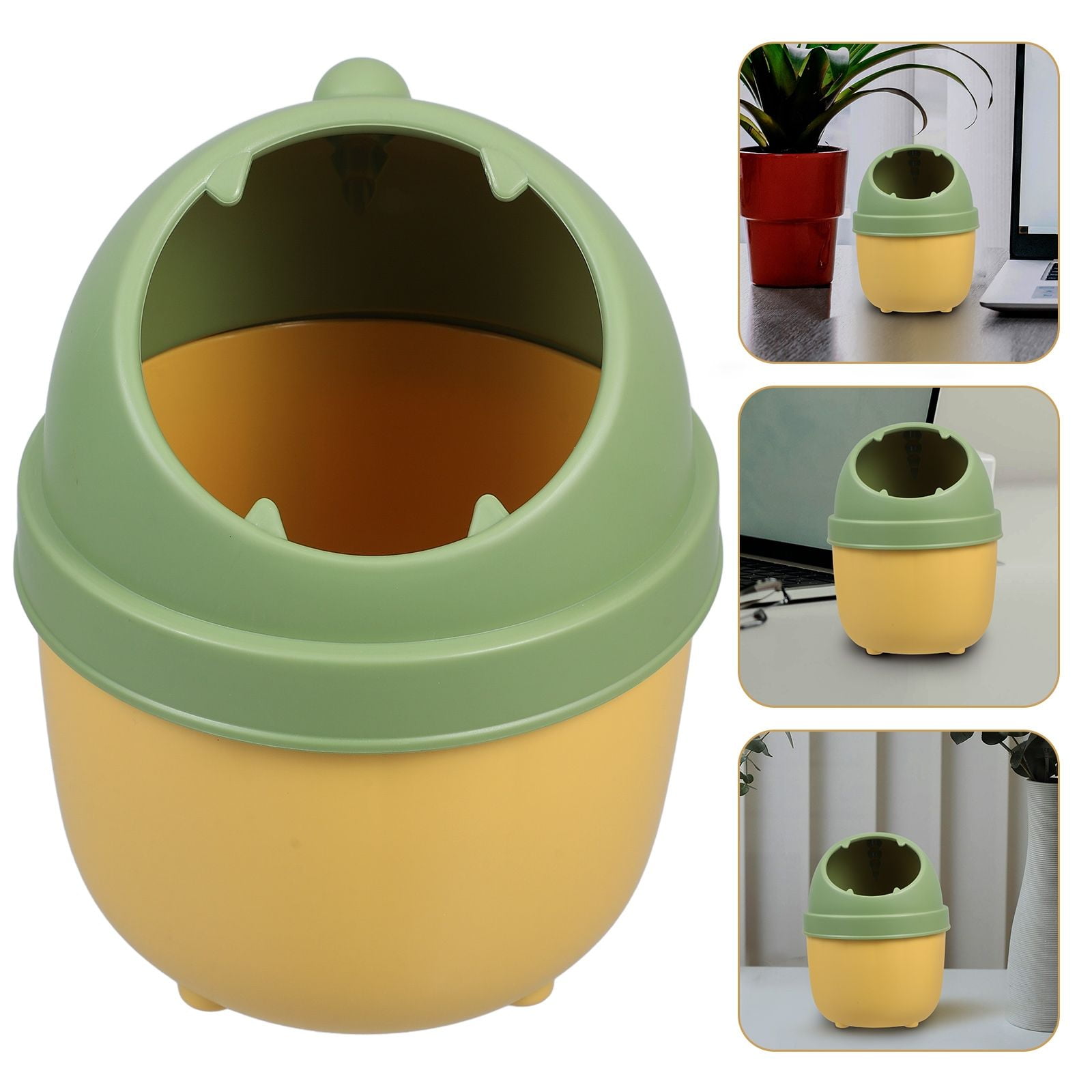 SOPOTUTU 1Set Waste Bin Adorable Appearance For Study Table Cute Trash ...