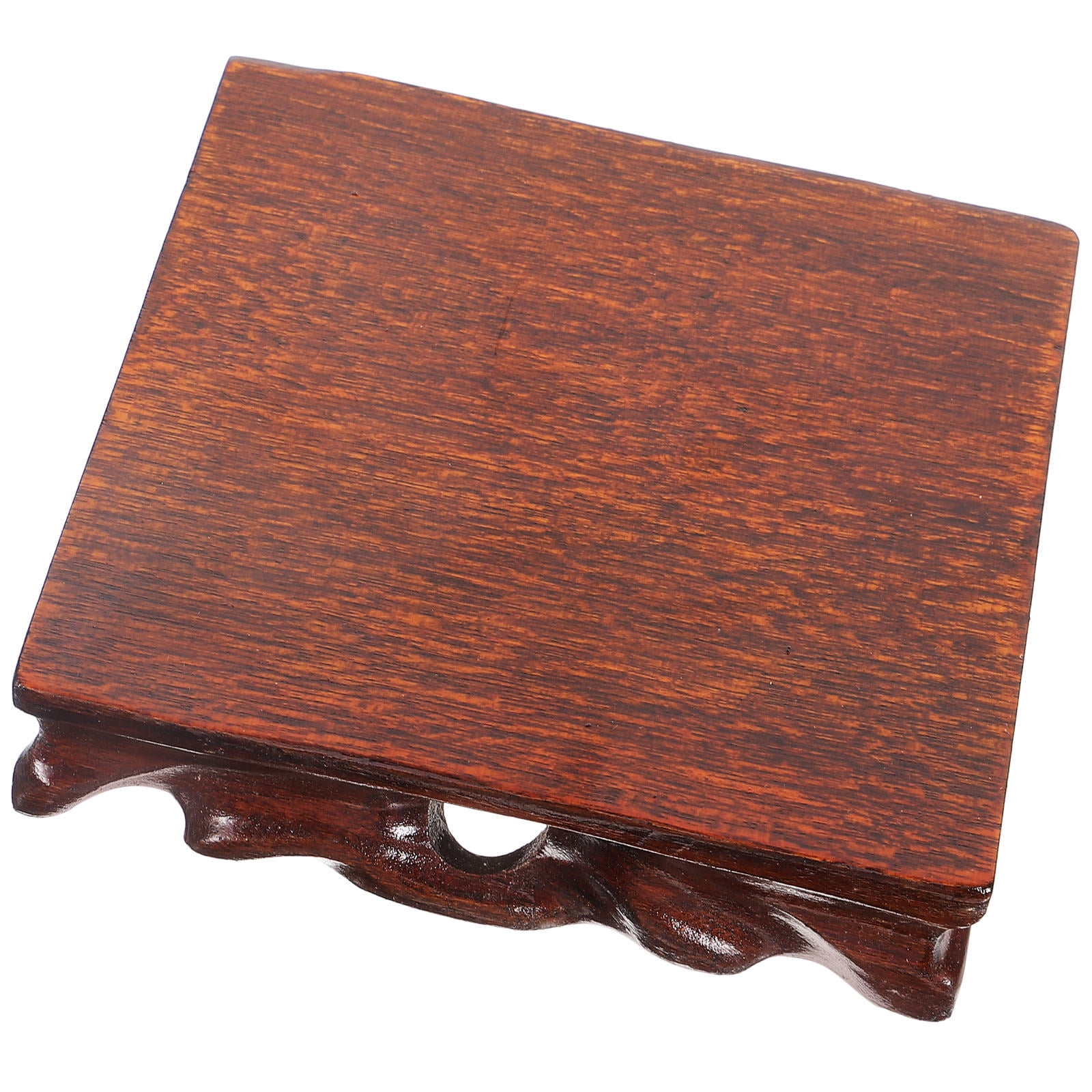 SOPOTUTU 1Set Wood Risers for Display Dark Red 4.72x4.72x1.02in for ...