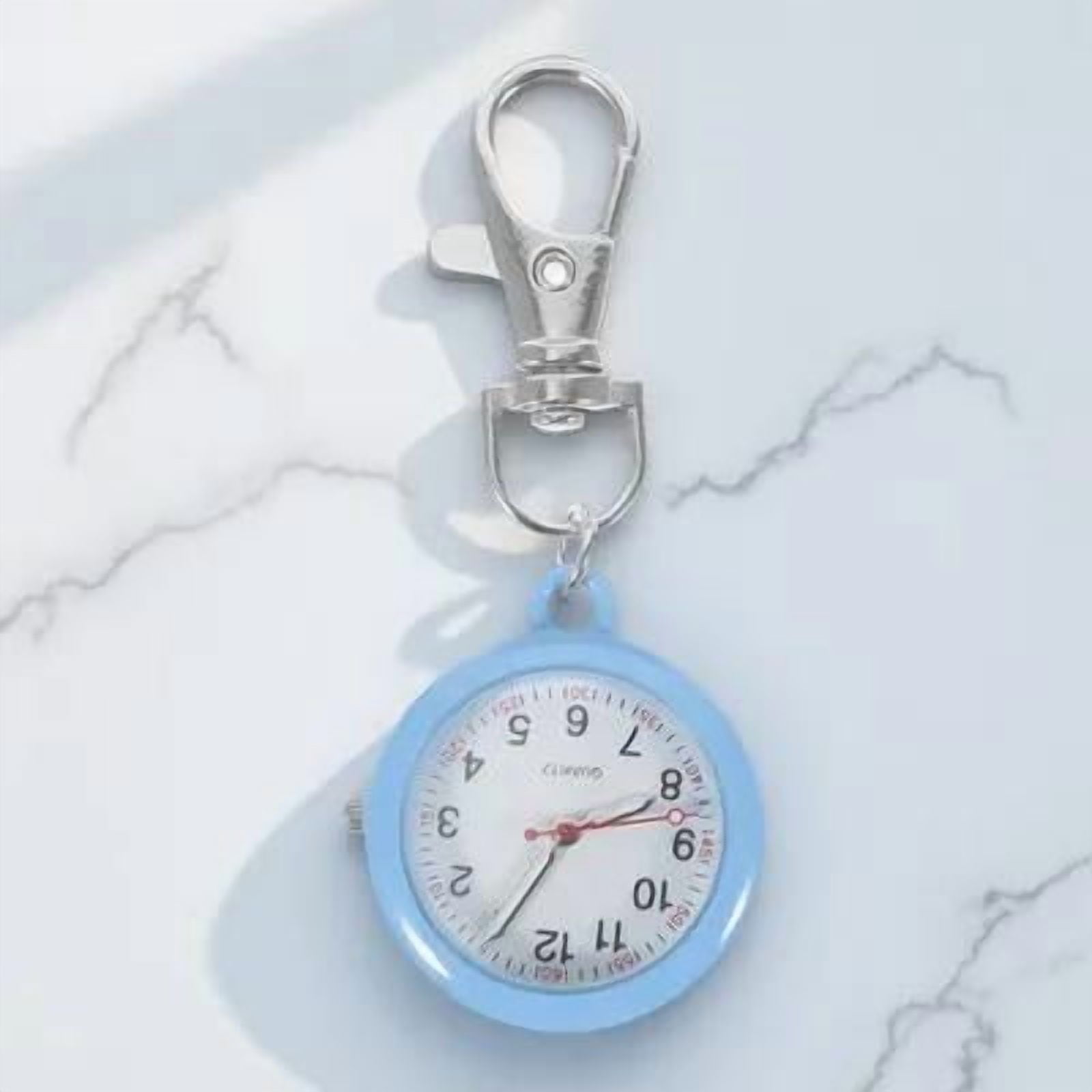 SOPOTUTU Nurse Fob Watch Blue Metal Quartz Pendant for Hospital Staff ...