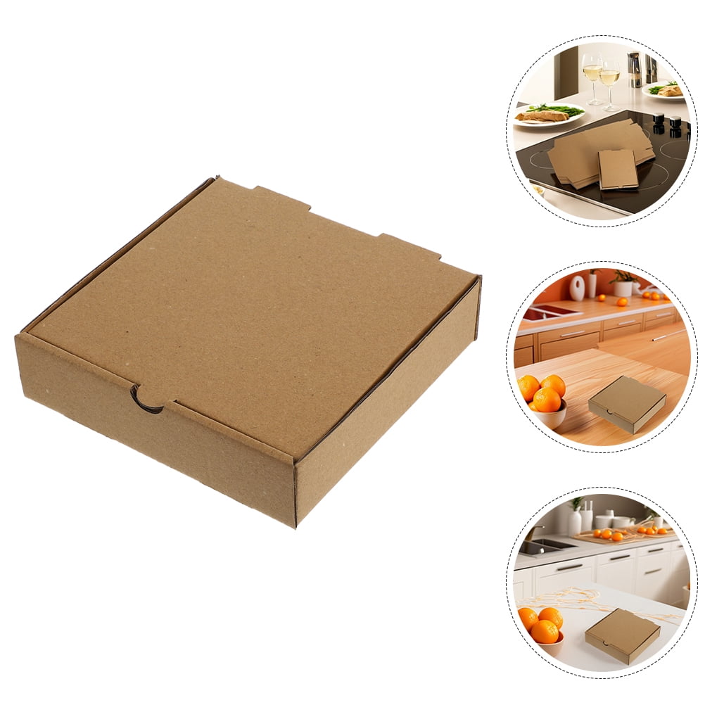 SOPOTUTU Empty Pizza Boxes Brown Kraft Paper 20PCS - Walmart.com