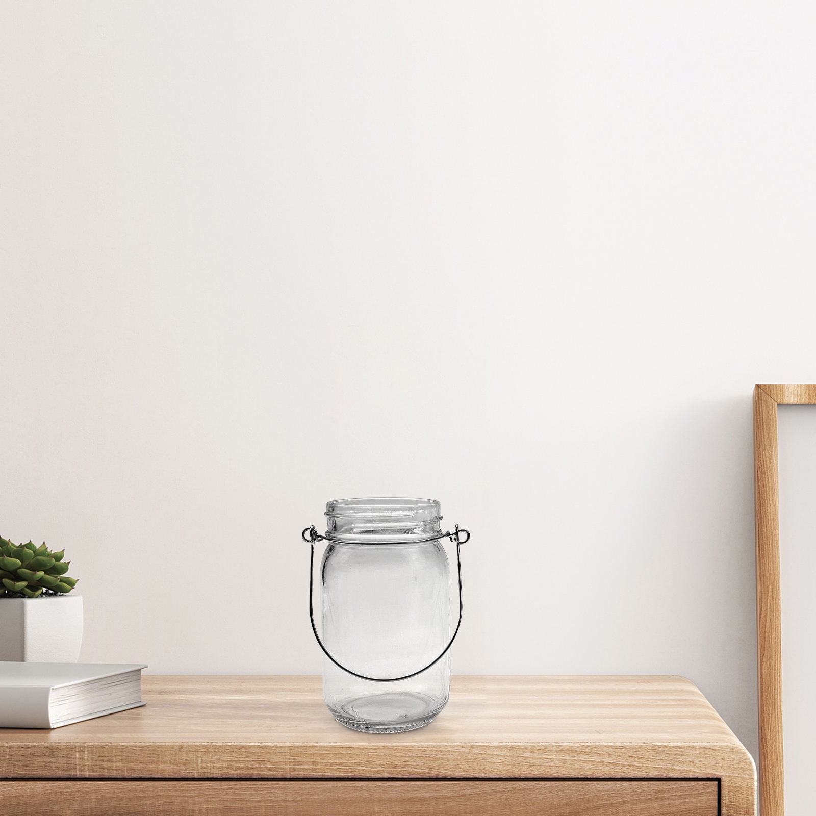 SOPOTUTU 20pcs Wide Mouth Jar Hangers Silver Metal Hanging Rings for ...