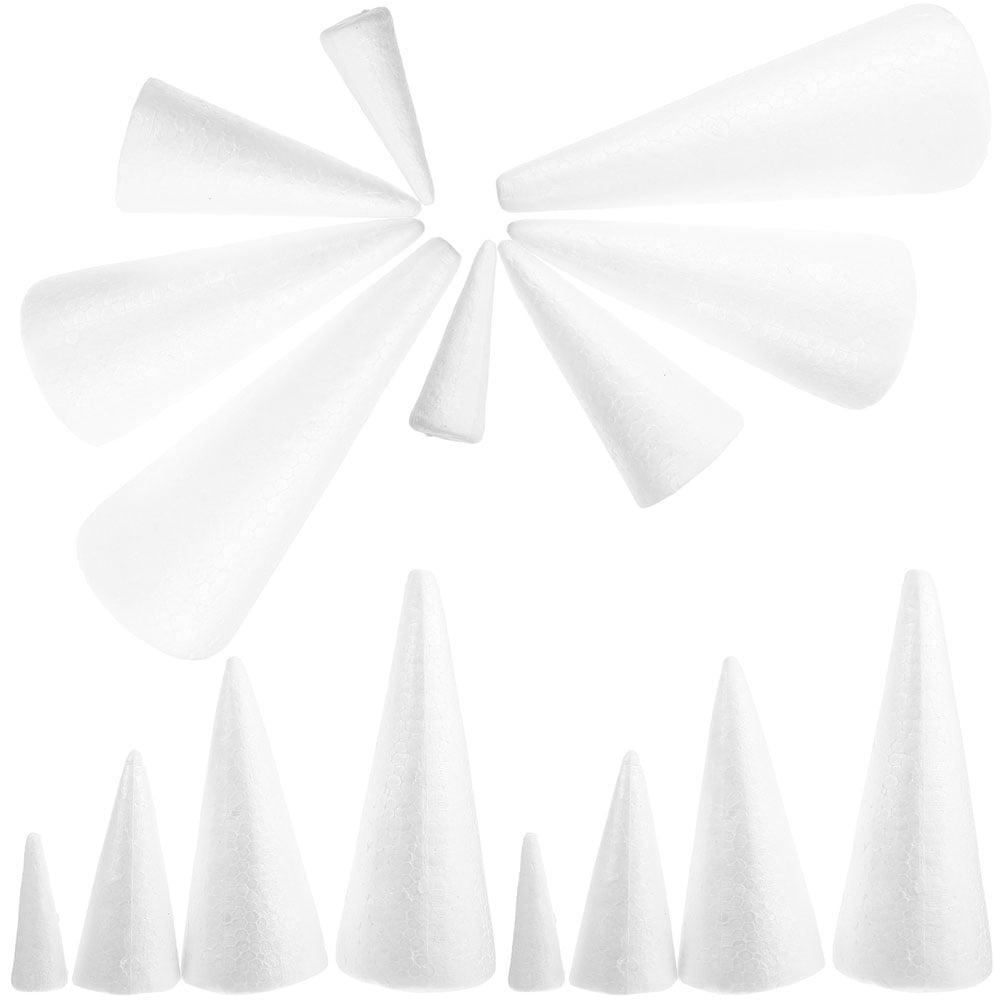 SOPOTUTU 20Pack Diy Cone Adornments for Christmas Foam Cone Models ...