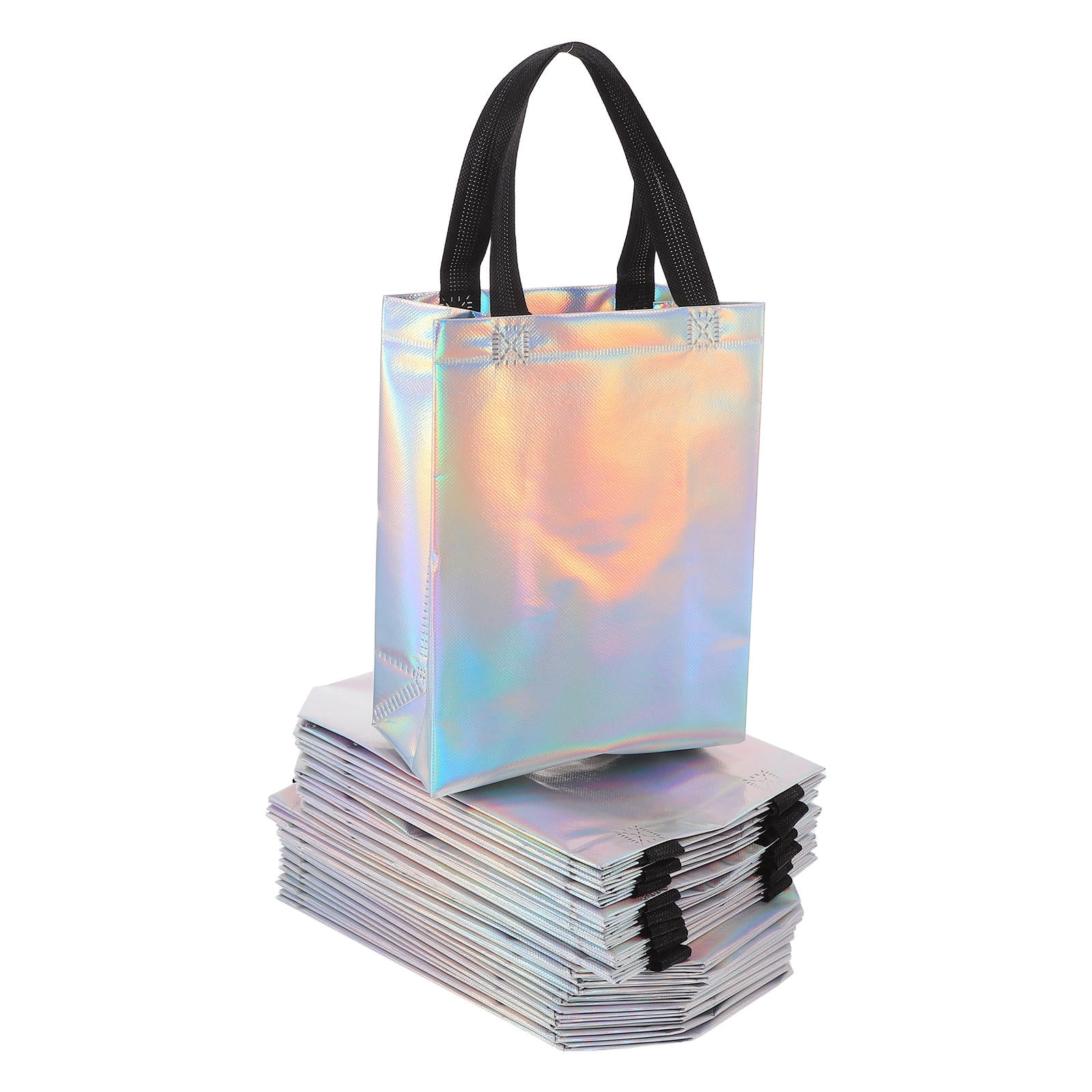 SOPOTUTU 20Pcs MultiColored NonWoven Fabric Tote Bags for Wedding Event ...
