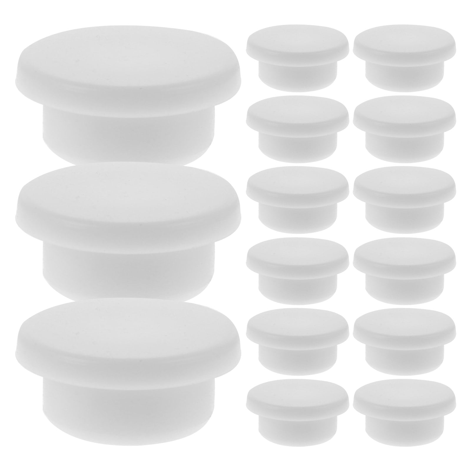 SOPOTUTU Silicone Overflow Drain Caps, White, Stops Water, for Sinks ...