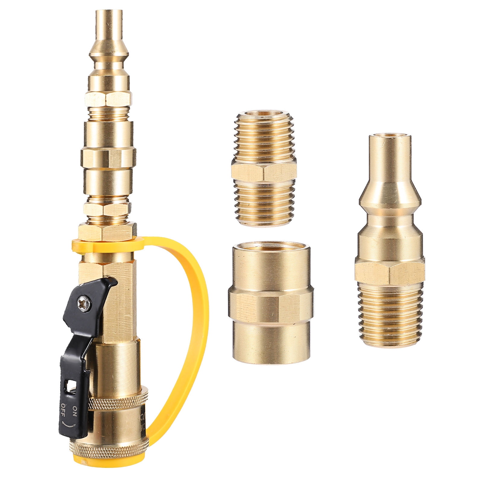 SOPOTUTU 21Pcs Brass Quick Connect Fittings Hexagonal Propane Hose ...