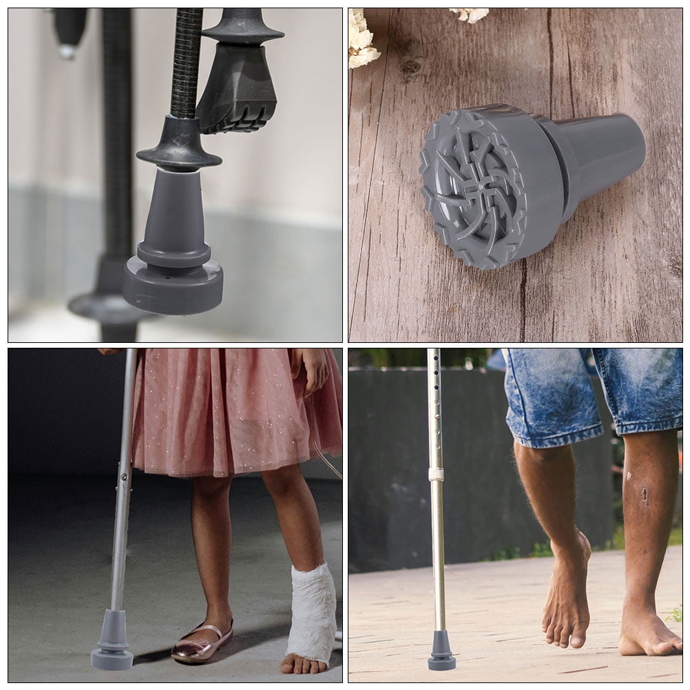 SOPOTUTU 23Pcs Longevity Grey Plastic Cane Feet Pad for Hiking Pole ...