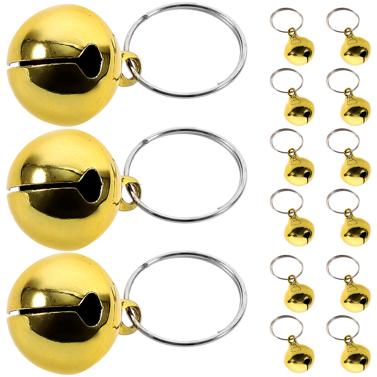 SOPOTUTU 24Pcs Golden Metal Bell Pendants for Craft Enthusiasts 1.4X1 ...