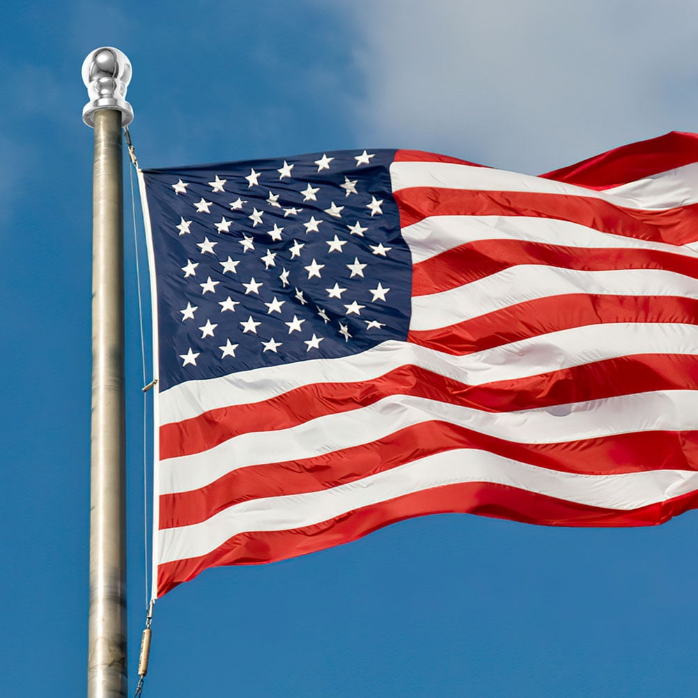 SOPOTUTU 2Pack Flagpole Finial Flagpole Caps ABS Silver Homeowners ...