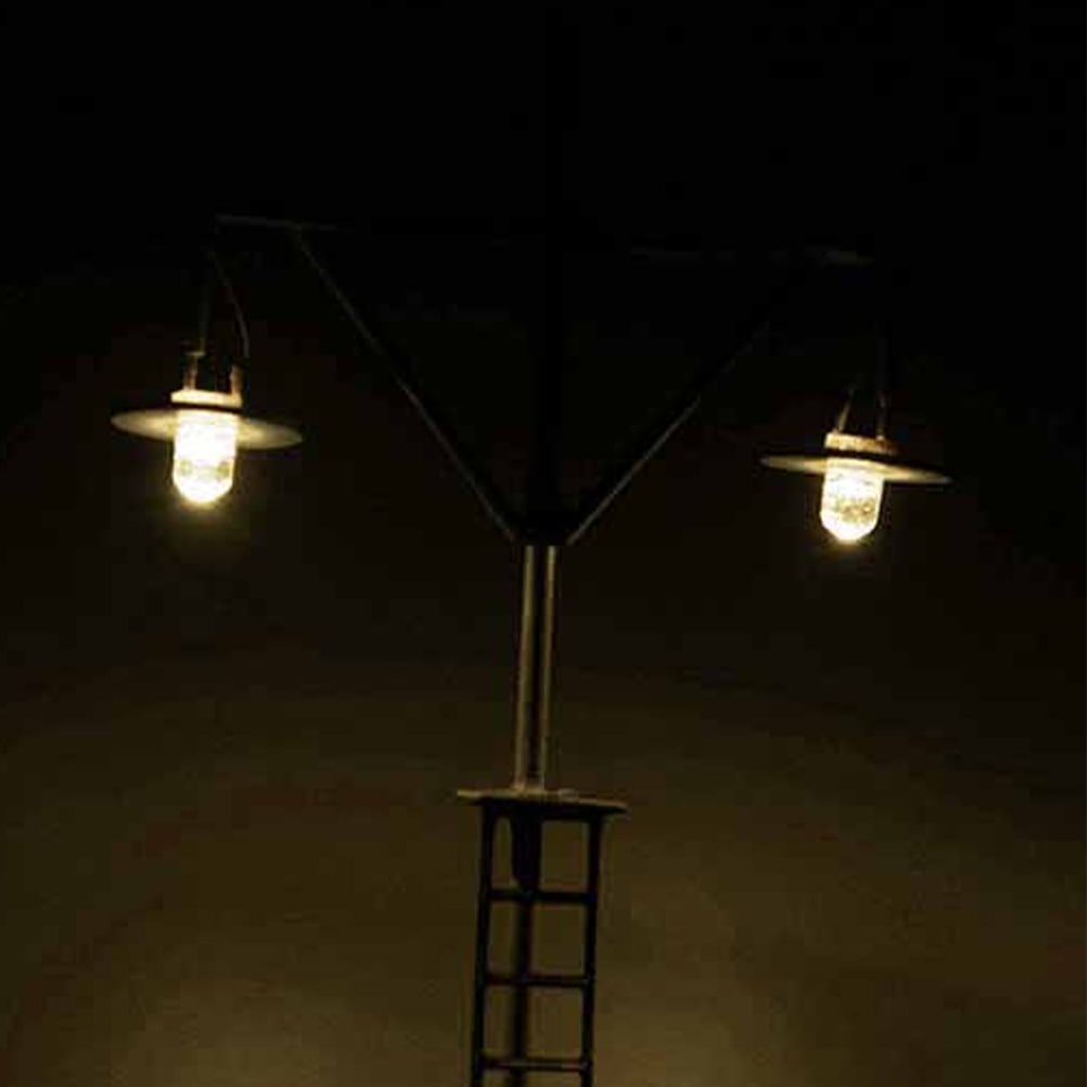 SOPOTUTU 2Pack Miniature Street Lamp Models for Hobbyists in Grey and ...