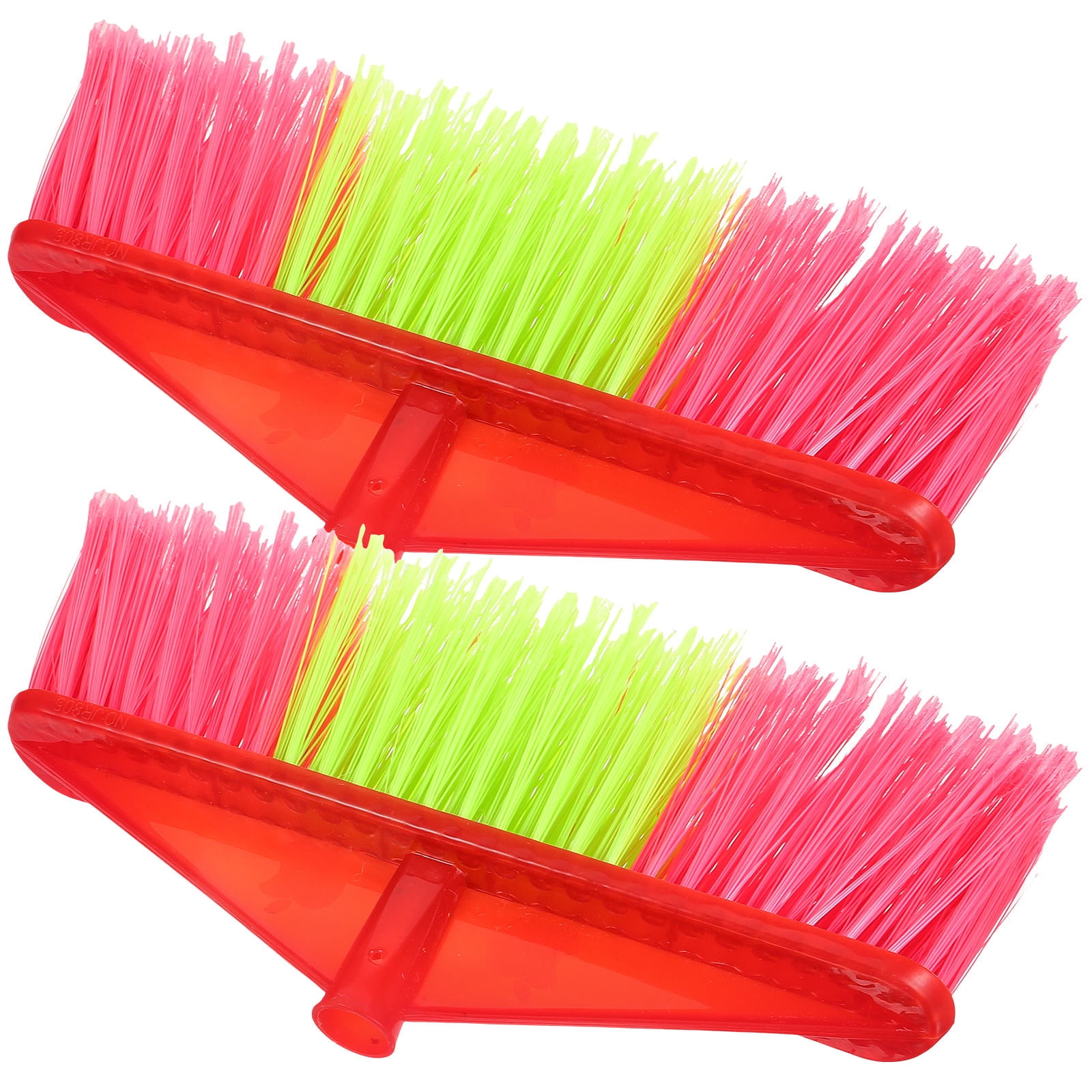 SOPOTUTU 2Pack Plastic Broom Head for Cleaning Rectangular Shape Random Color 14.6x6.7in ...