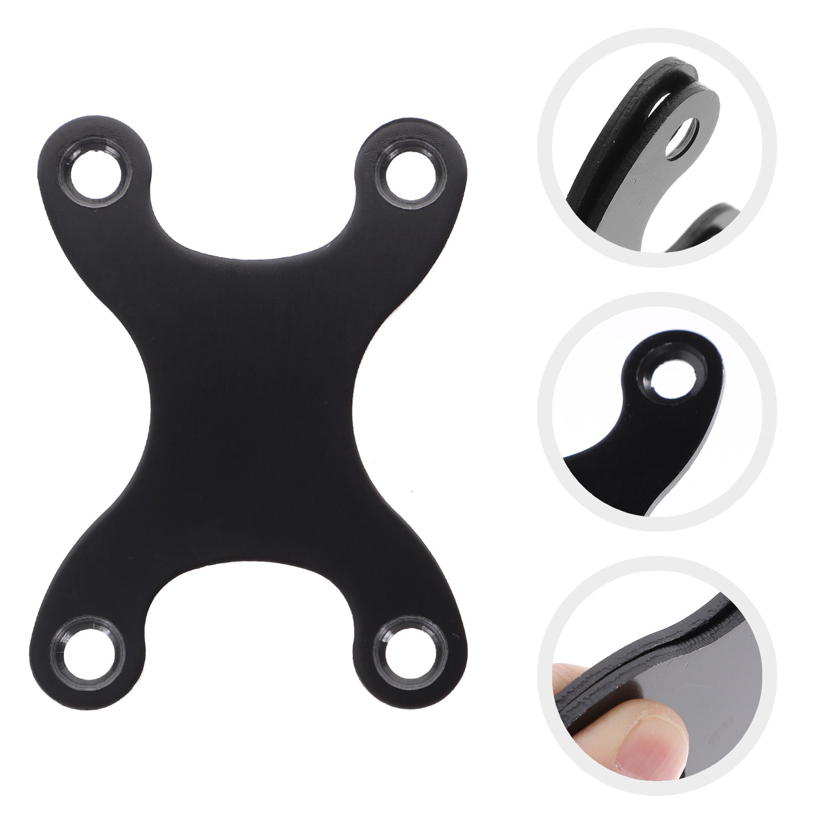 SOPOTUTU 2Pcs Anti-Sink Support Black Aluminum Gaskets for Skateboard ...