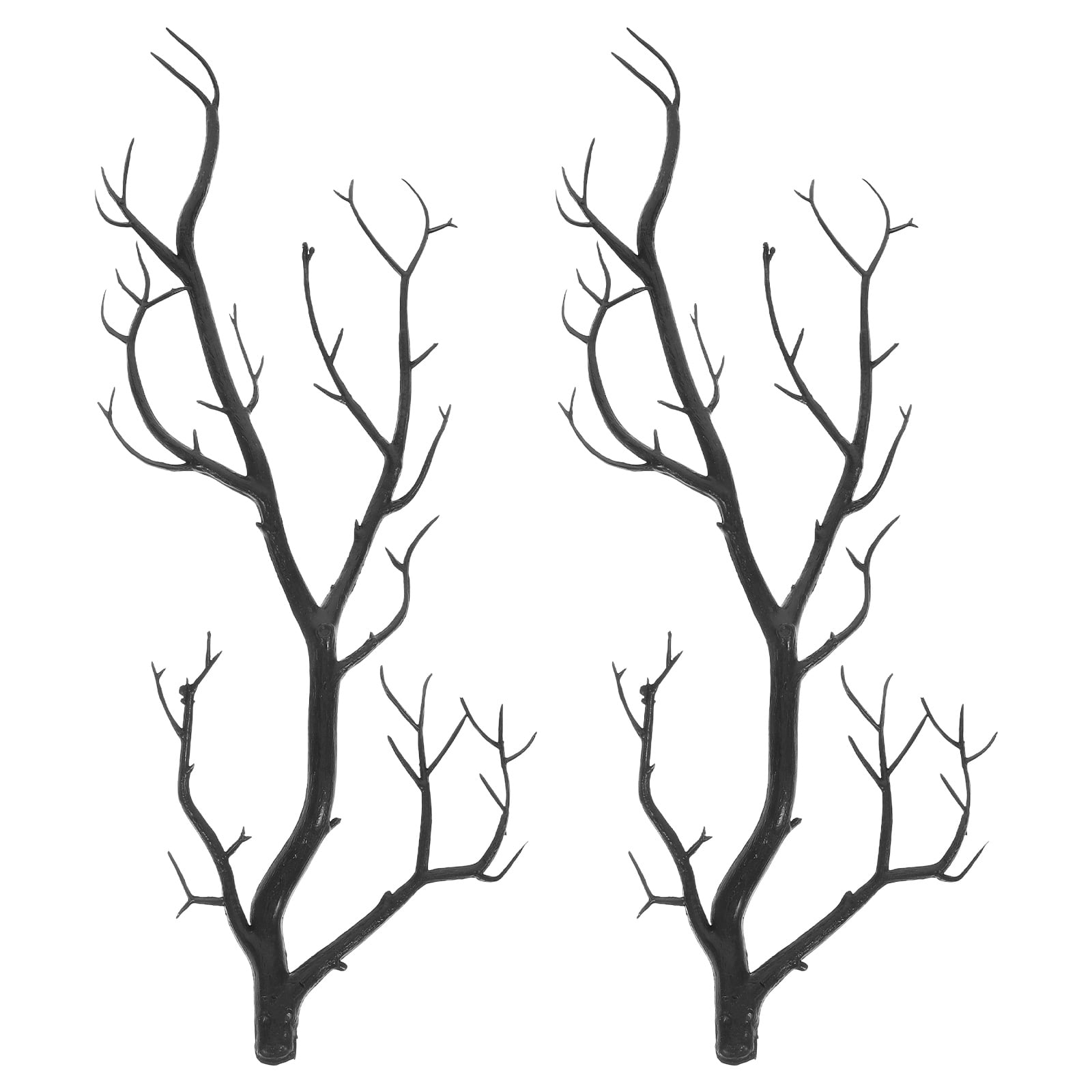 SOPOTUTU Fake Tree Branch Artificial Antler Dried Tree Branches Black ...