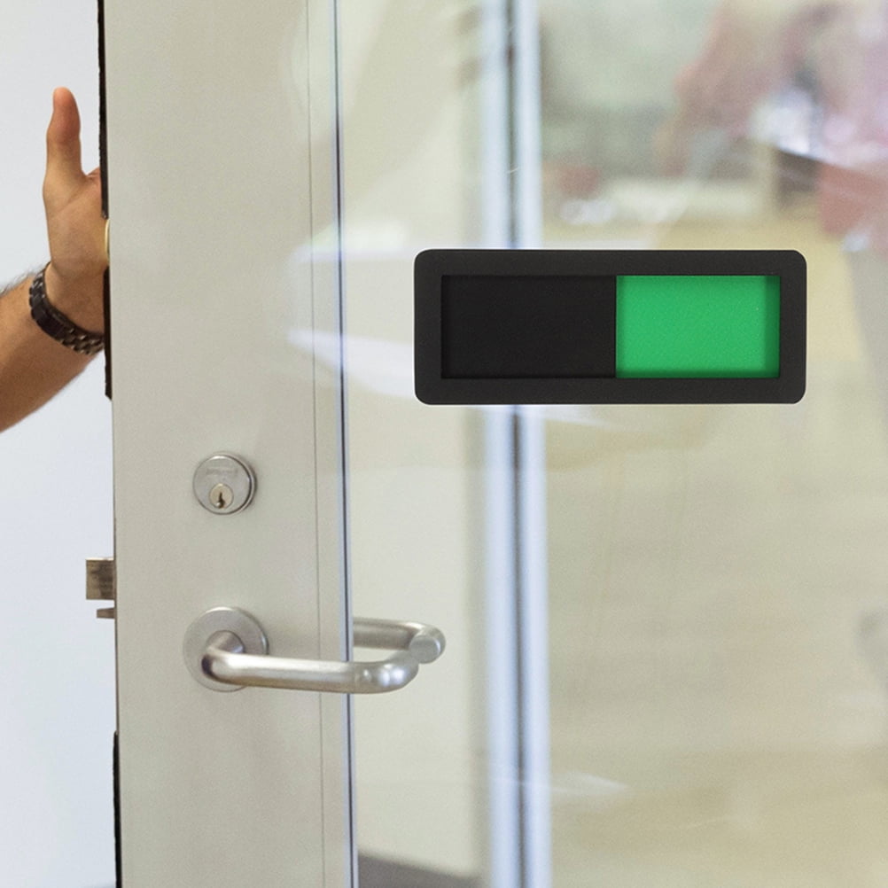 SOPOTUTU Slide Sign Sliding Door Sign Assorted Color 2Pcs Privacy ...