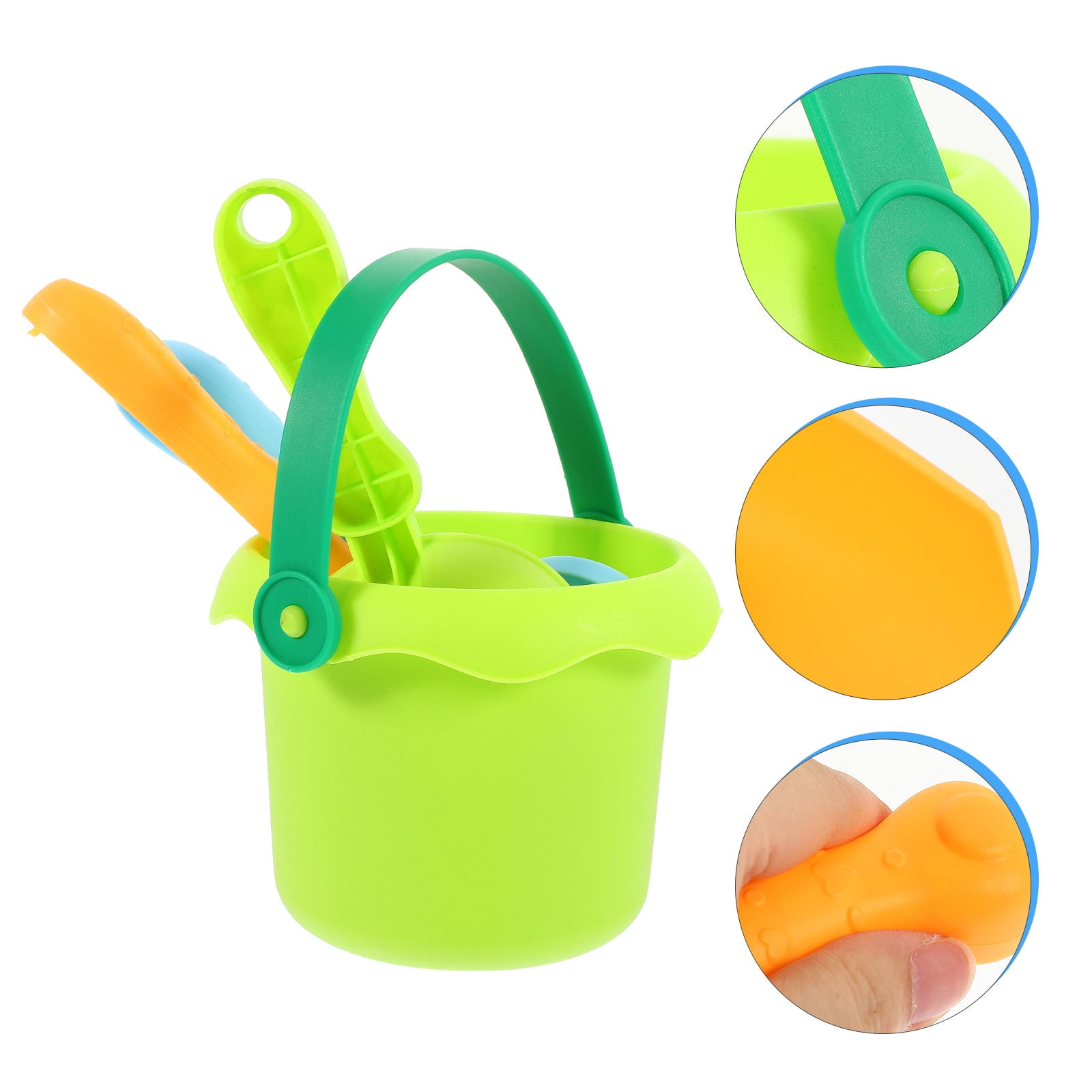 SOPOTUTU 2Pcs Beach Bucket And Shovel Toddler Beach Pails For Swimming ...