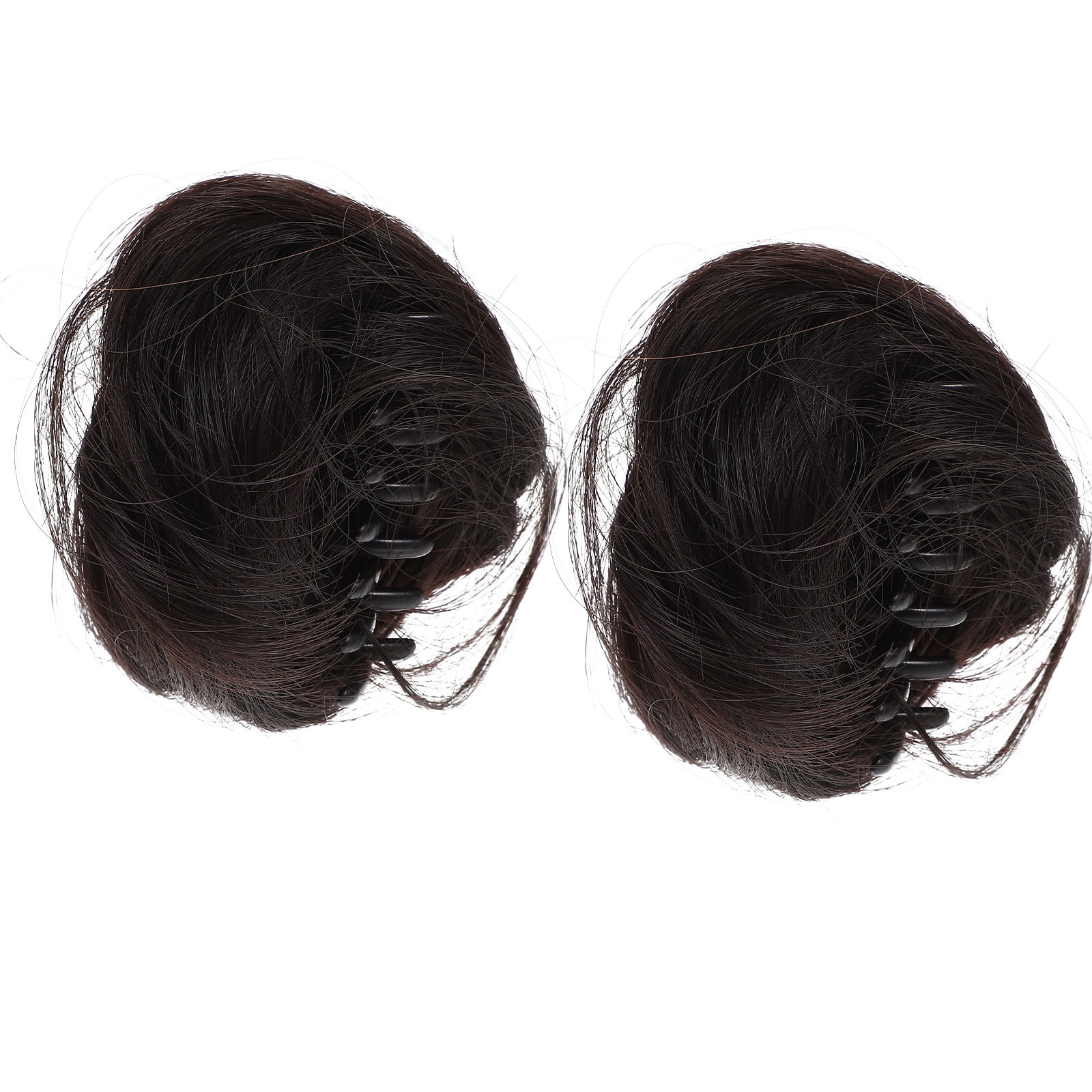 SOPOTUTU 2Pcs Curly Hair Bun Clips Elegant Hairpieces for Women 8x3.1in ...