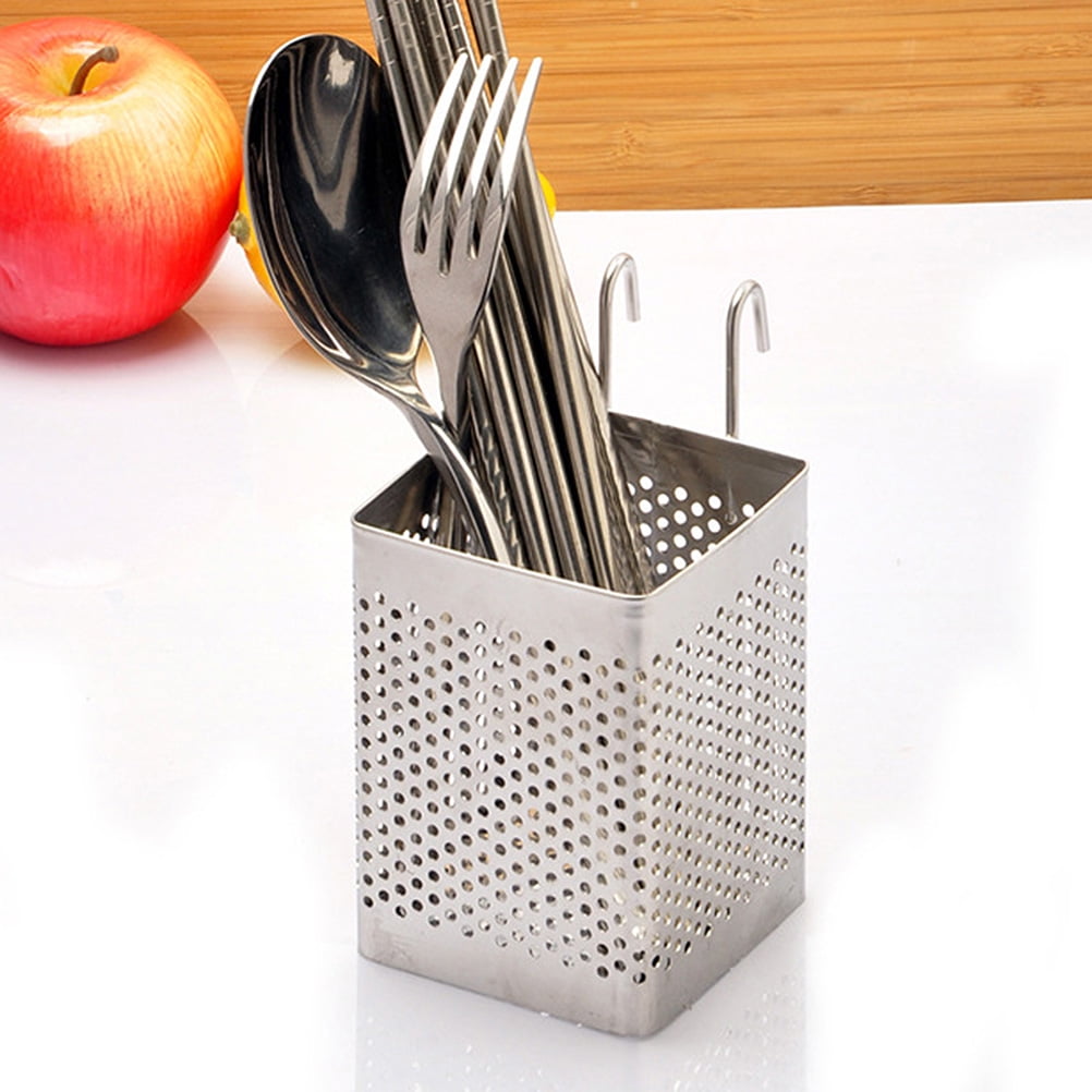 SOPOTUTU Silver Chopstick Drying Rack Stainless Steel Kitchen Organizer ...