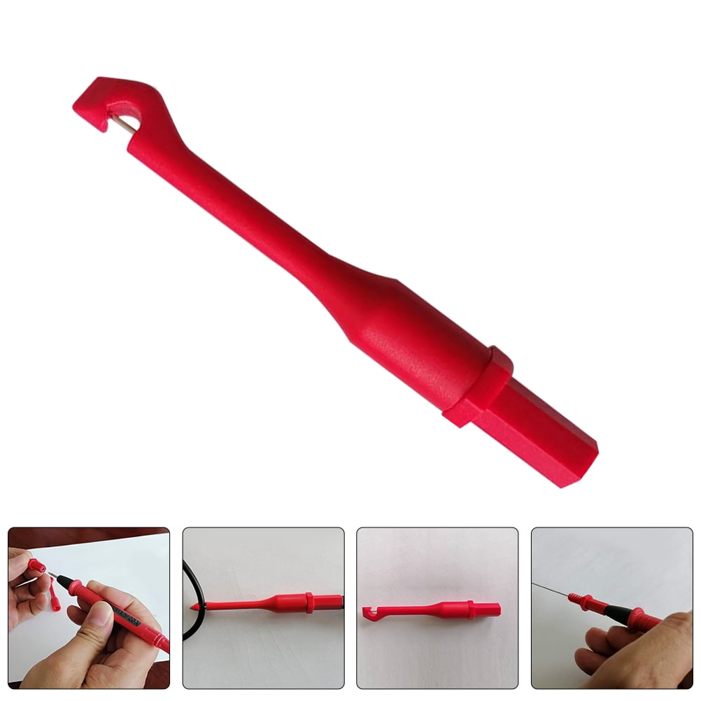 SOPOTUTU 2Pcs Electric Tester Needles Red Plastic For Wire Testing And ...