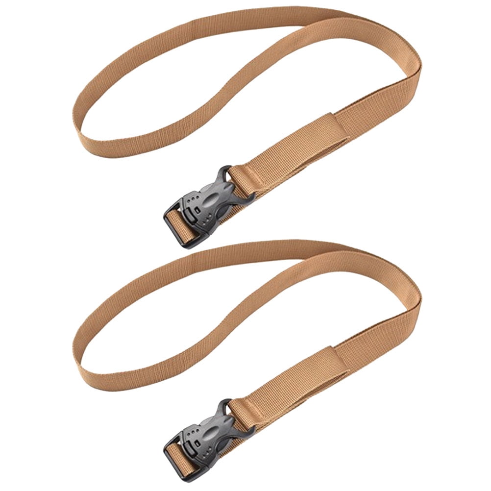 SOPOTUTU Secure Binding Camping Luggage Straps 2Pcs Khaki Quick Release ...