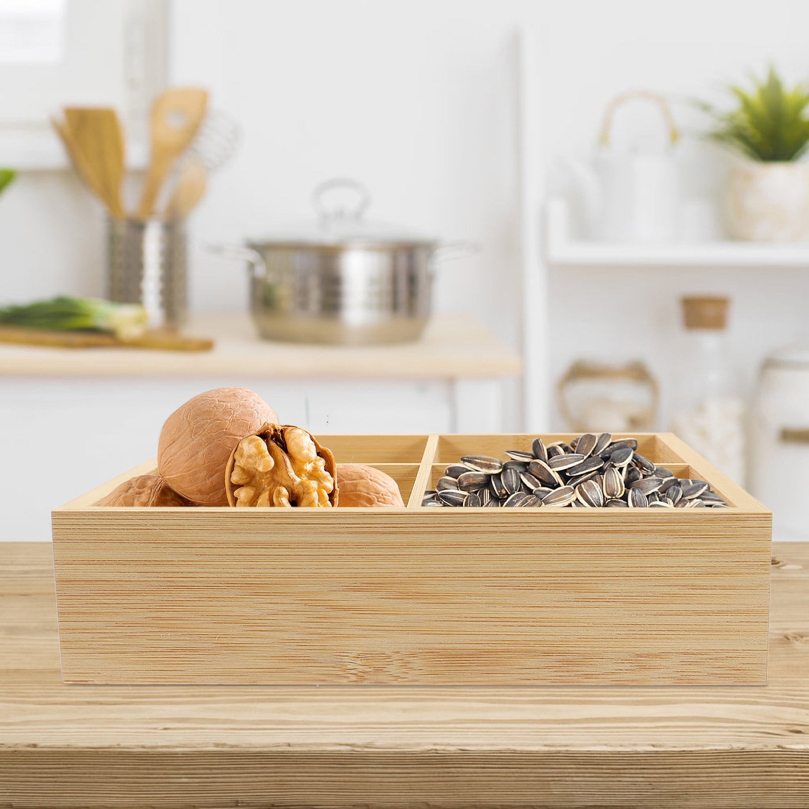 SOPOTUTU 2Pcs Food Divider Tray Light Yellow Color For Storage And ...