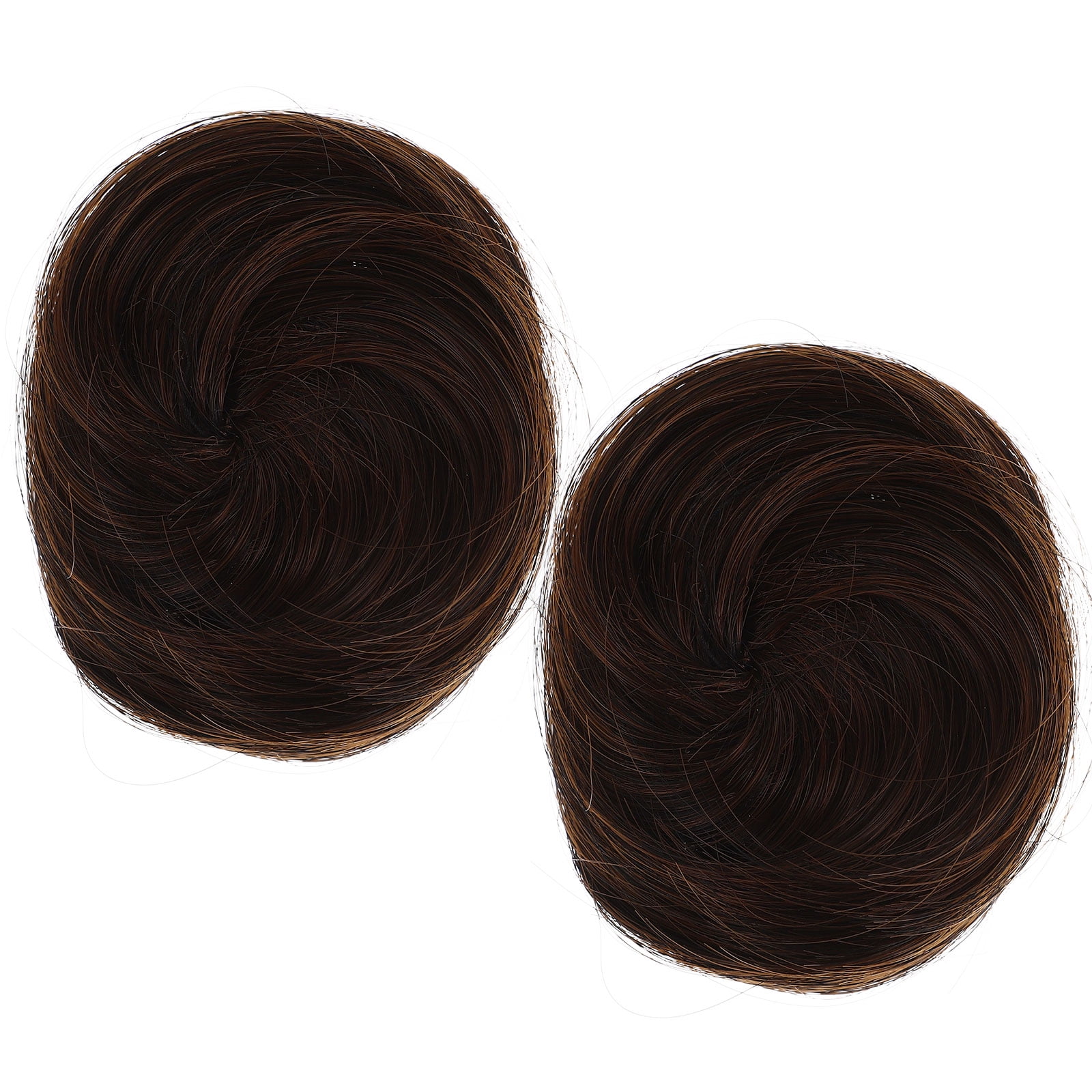 SOPOTUTU 2-Pack Light Brown High Temperature Fiber Hair Buns, Stylish ...