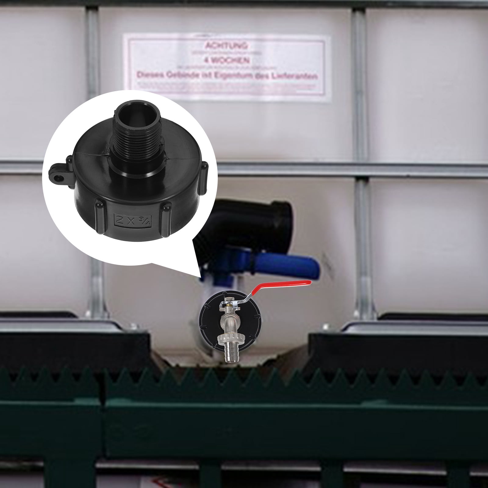 SOPOTUTU 2Pcs Ibc Tote Adapter for Industrial Equipment Precision ...