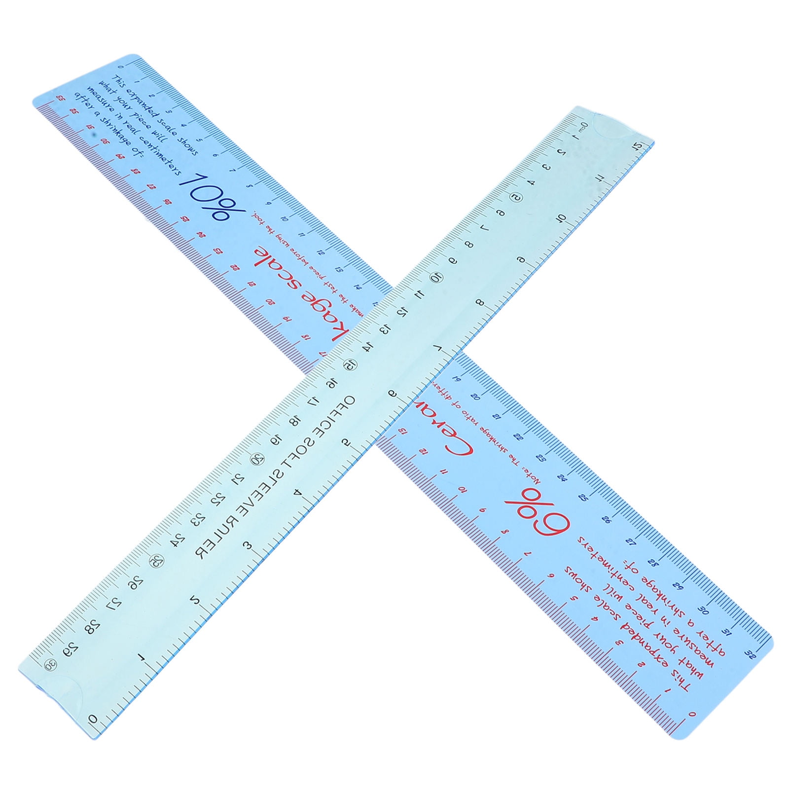 SOPOTUTU Ceramics Shrinkage Ruler Ceramic Work Accuracy Flat 2Pcs 14 ...