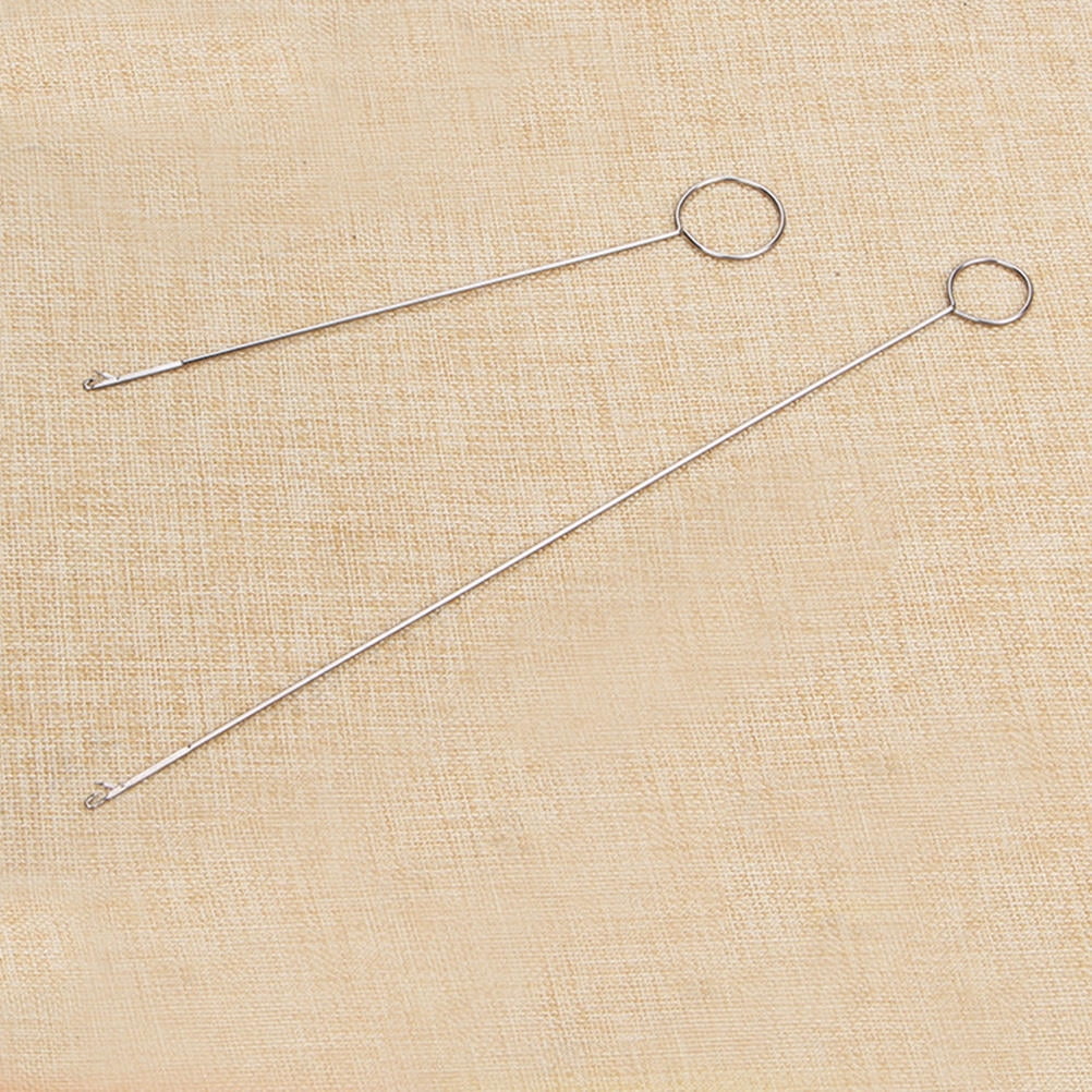 SOPOTUTU Turner Hook Sewing Tool Silver Latch-Hook End for Fabric 2Pcs ...
