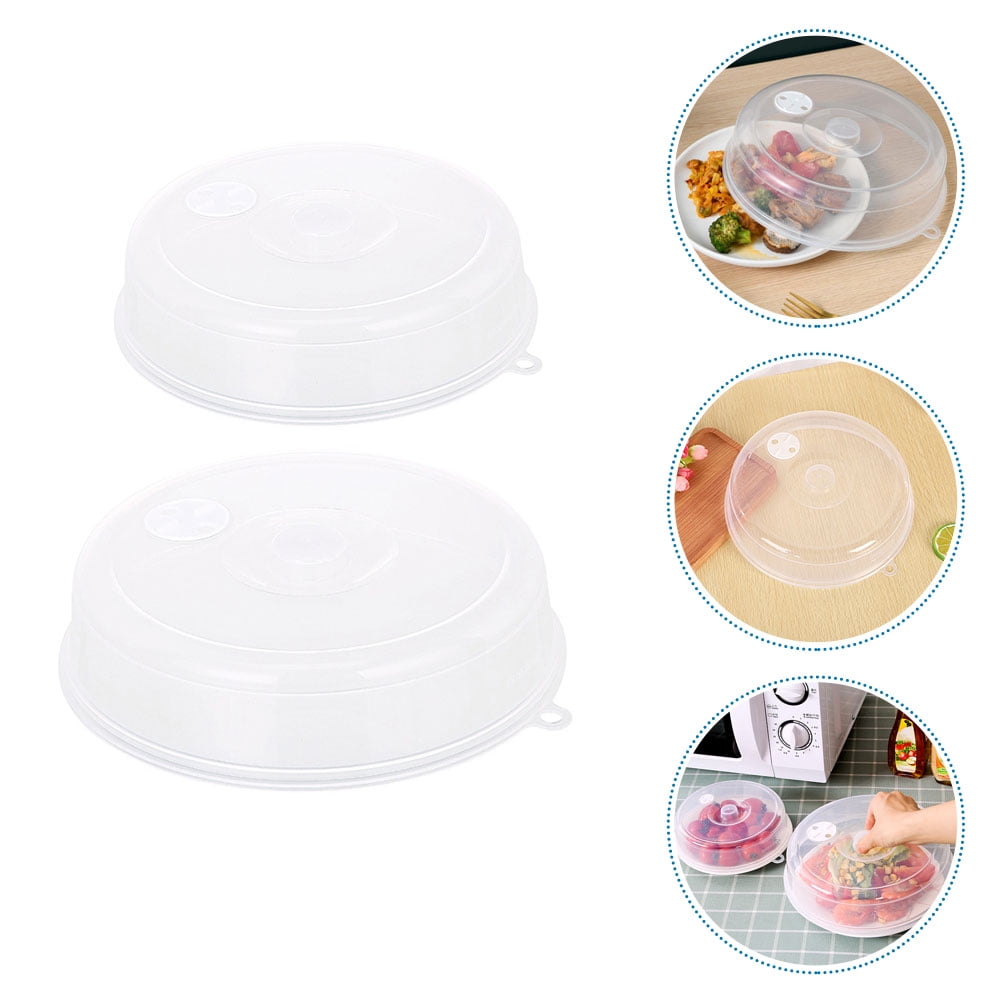 SOPOTUTU 2Pcs Round PP Microwave Splatter Cover Food Protection Heat ...