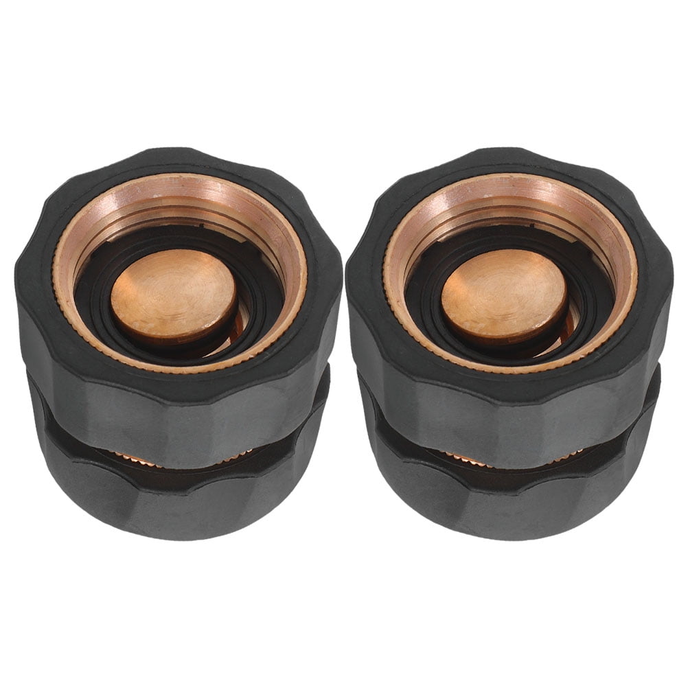 SOPOTUTU Durable Aluminum Garden Hose Couplings Black for Repair Use ...