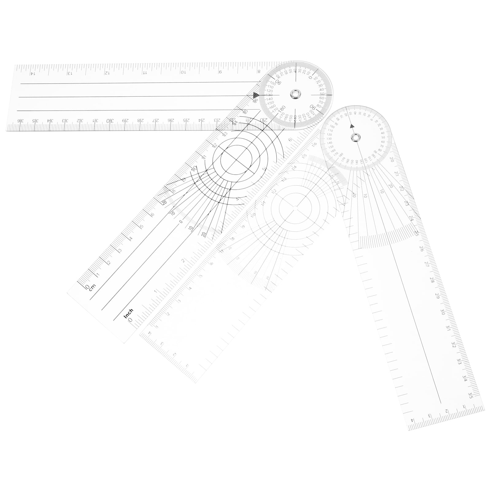 SOPOTUTU 2Pcs Protractor Ruler for Clinical Use Range of Motion ...