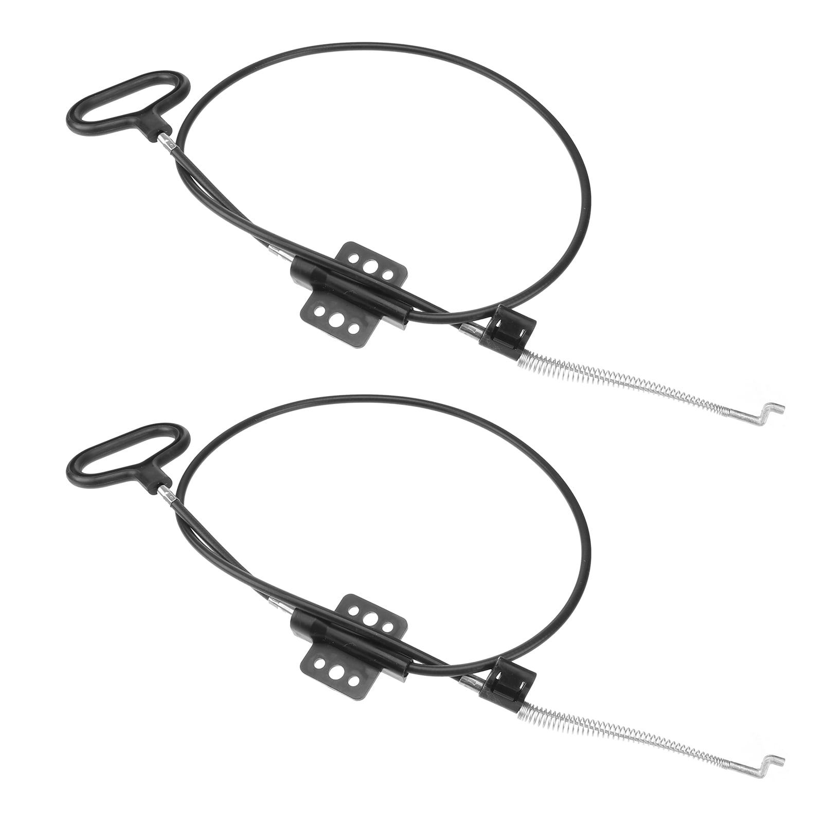 SOPOTUTU 2Pcs Recliner Cable Pull Handle D Ring Black Carbon Steel PVC ...