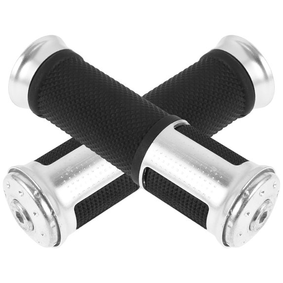 SOPOTUTU Motorbike Hand Grip Rubber Motorcycle Handle Grips Black 2Pack ...