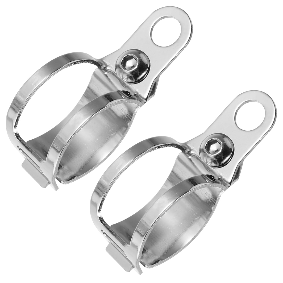 SOPOTUTU 2Pcs Silver Metal Motorcycle Turn Signal Fork Bracket for ...