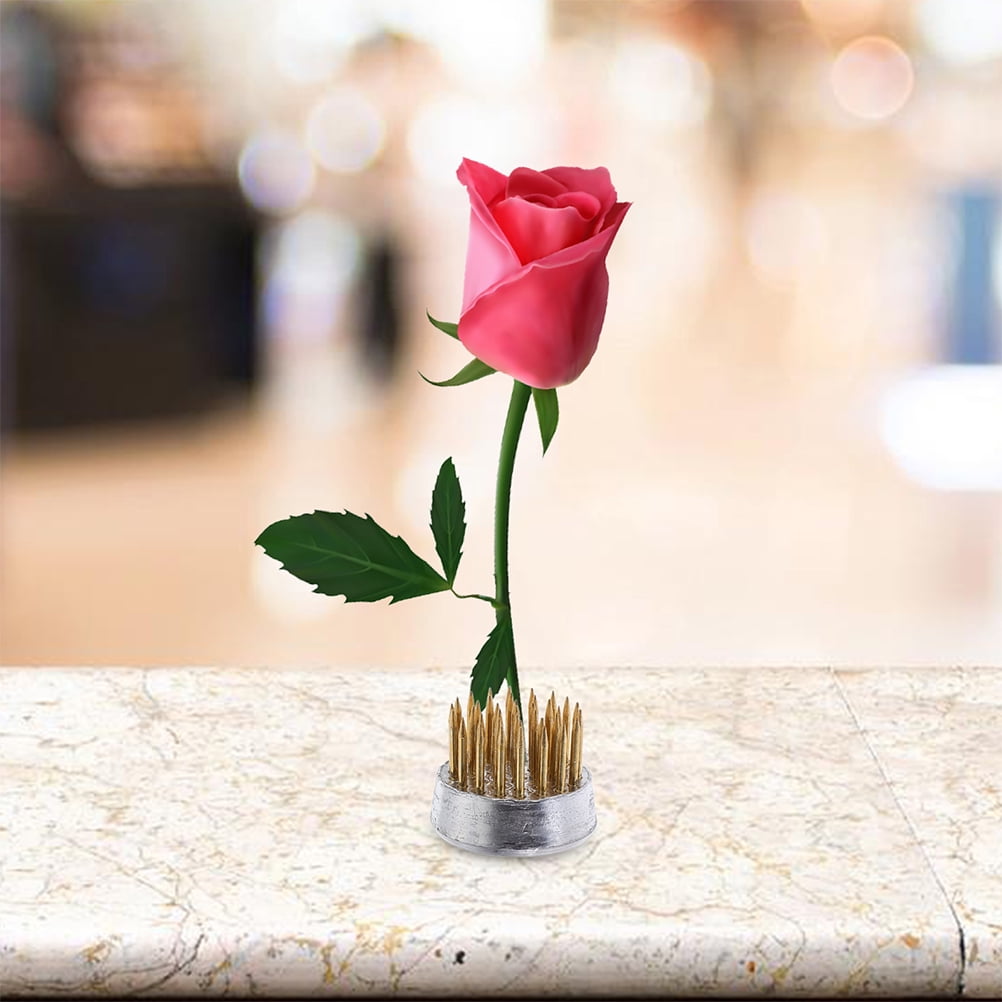 SOPOTUTU 2Pcs Silver Round Copper Flower Arrangement Frog For Florists ...