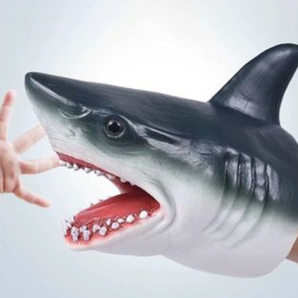 SOPOTUTU Story Finger Puppets Shark Shape Grey 2Pcs - Walmart.com