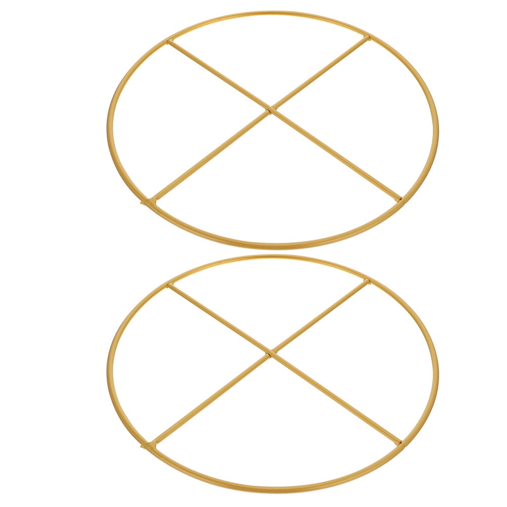SOPOTUTU 2Set Iron Craft Hoops for DIY Round Shaped Rings and Home ...