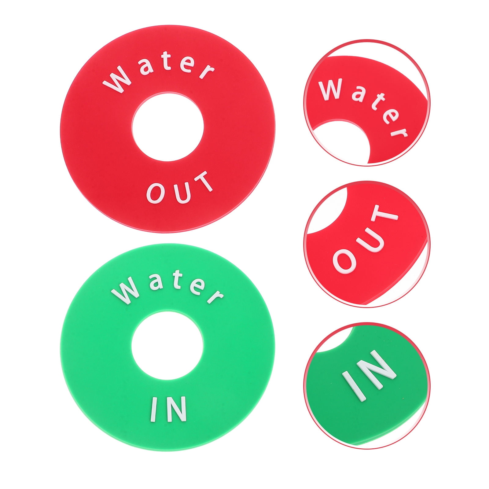 SOPOTUTU 2Pcs Multi Color Plastic Water Valve Indicator Label for ...