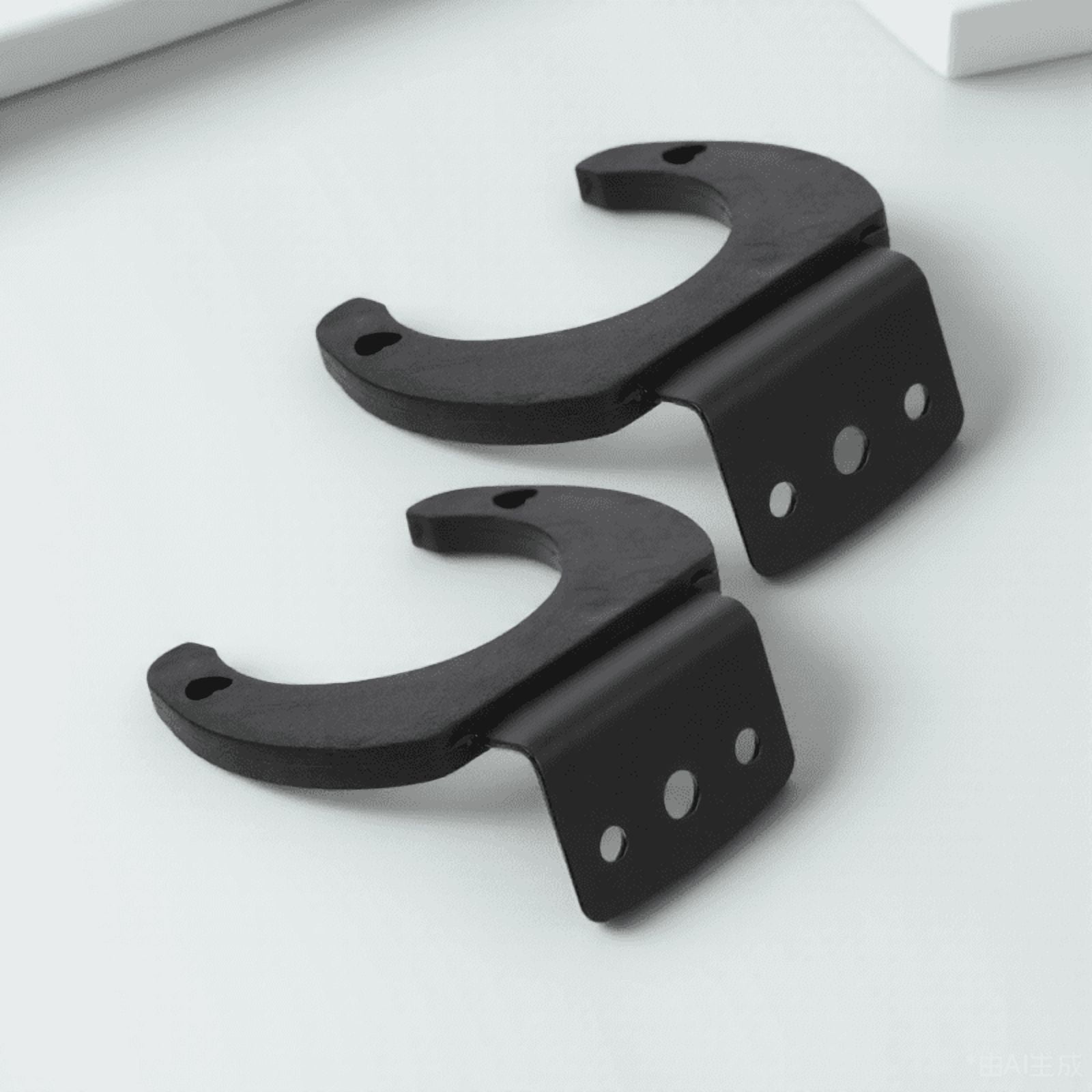SOPOTUTU 2Set Wall Mount Microphone Clip Iron Black for Musicians ...