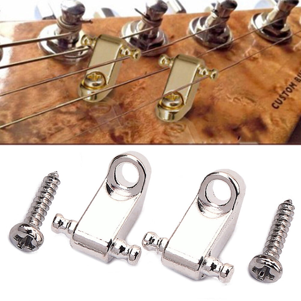 SOPOTUTU 2Sets Metal Roller String Tree for Electric Guitar Maintenance ...