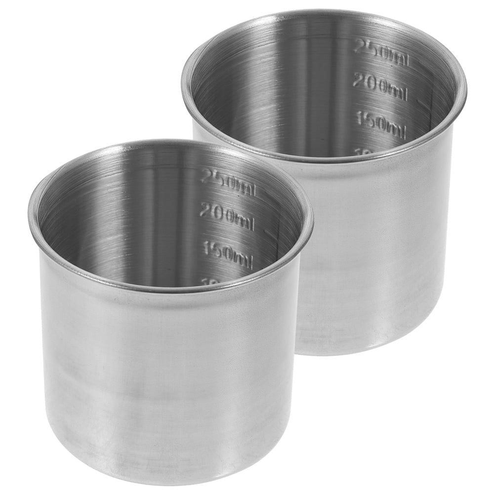 SOPOTUTU 2-Piece Metal Measuring Cups Set with Precise Scale for ...