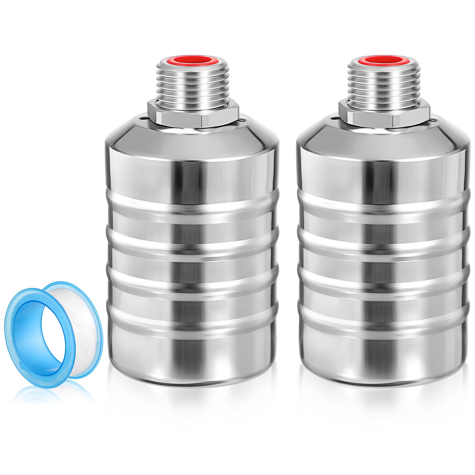 SOPOTUTU 2pcs Automatic Water Level Control Valves in Silver for ...
