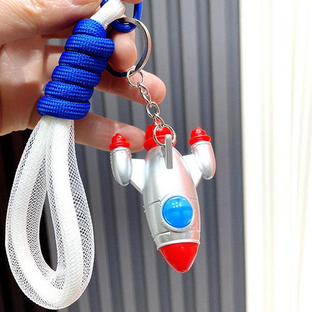 SOPOTUTU 2pcs Rocket Keychain Set Stainless Steel Key Chain for Men and Women - Walmart.com