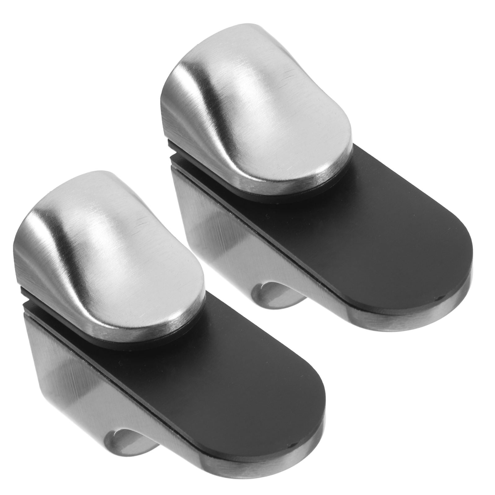 SOPOTUTU 2-Pack Zinc Alloy Glass Shelf Clips for Kitchen, Bathroom ...