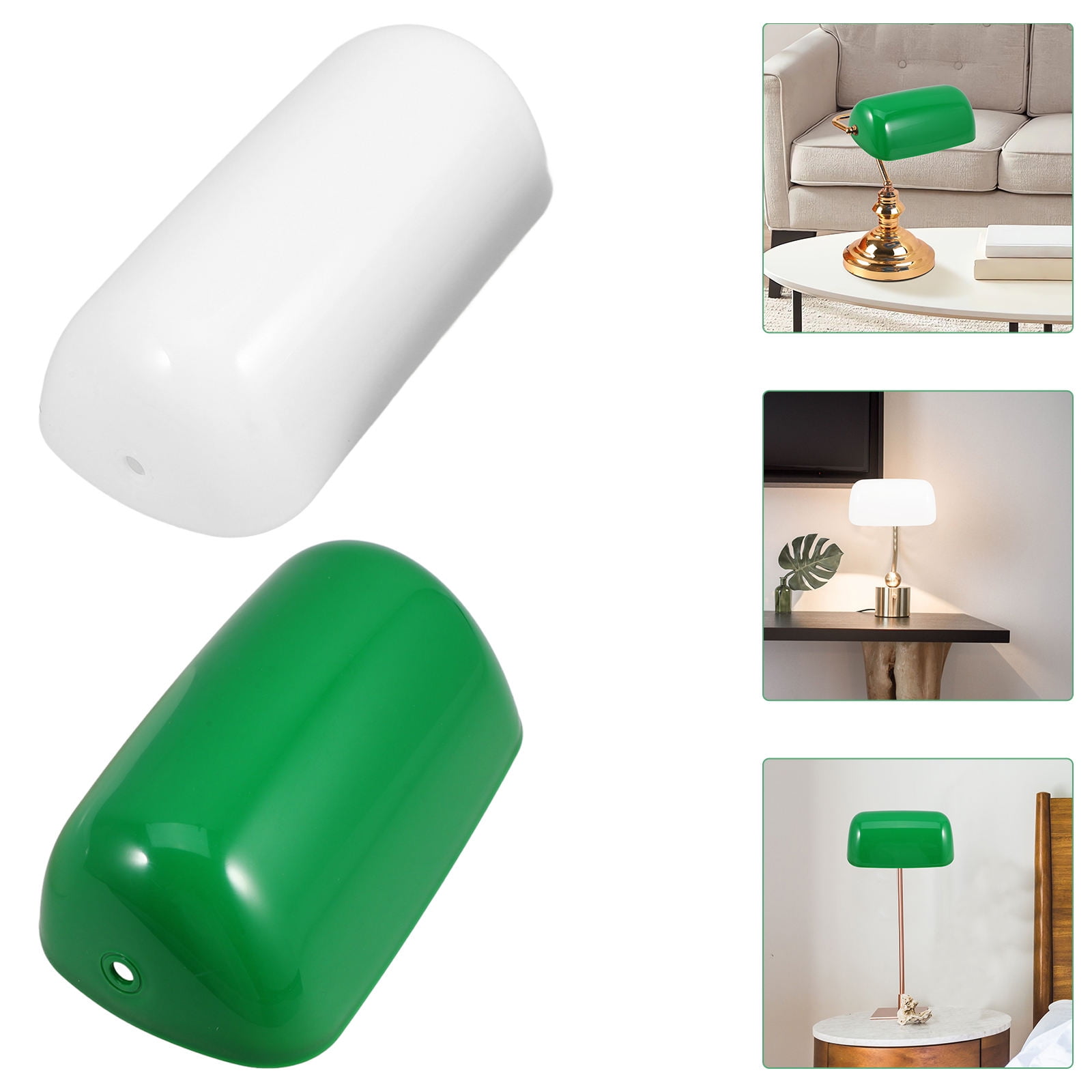 SOPOTUTU Retro Green PP Lamp Shade for Living Rooms and Libraries Easy ...