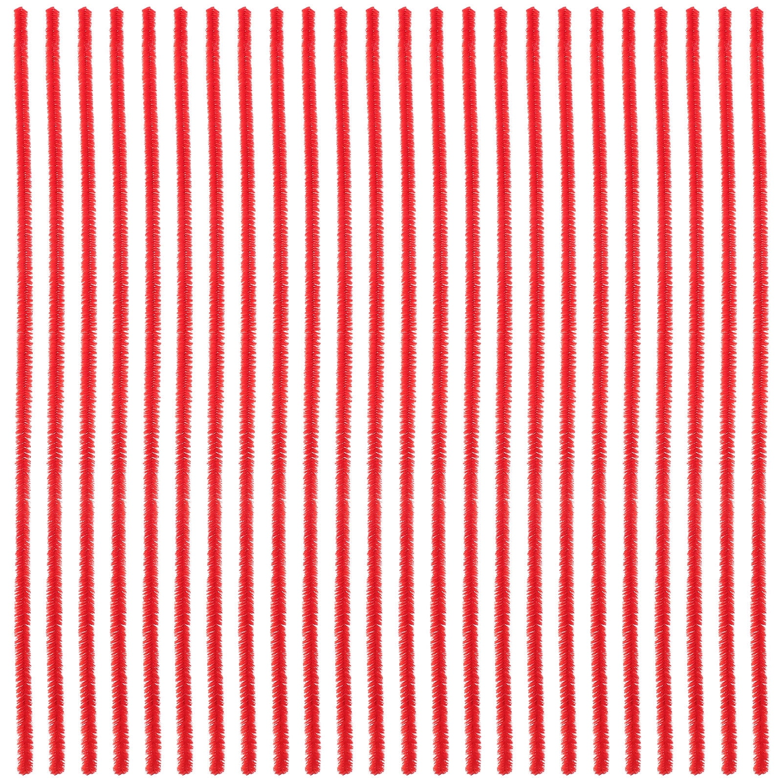 SOPOTUTU Red Fuzzy Craft Stems 300pcs Twisted Sticks for School ...