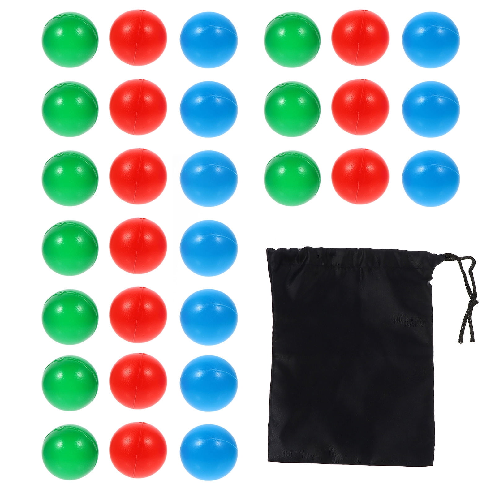 SOPOTUTU 30Pcs Colored Plastic Balls Assorted Color Round For Counting ...