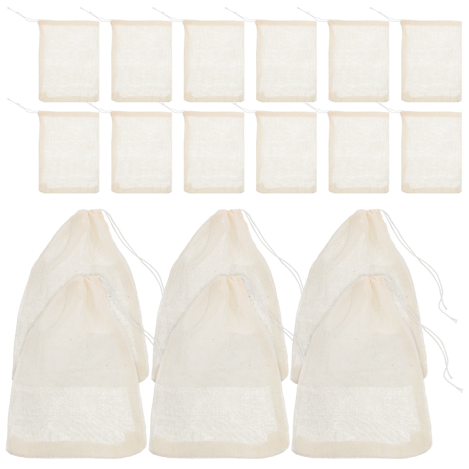 SOPOTUTU 30Pcs Spice Bags Cotton Gauze Fabric Drawstring Design for ...