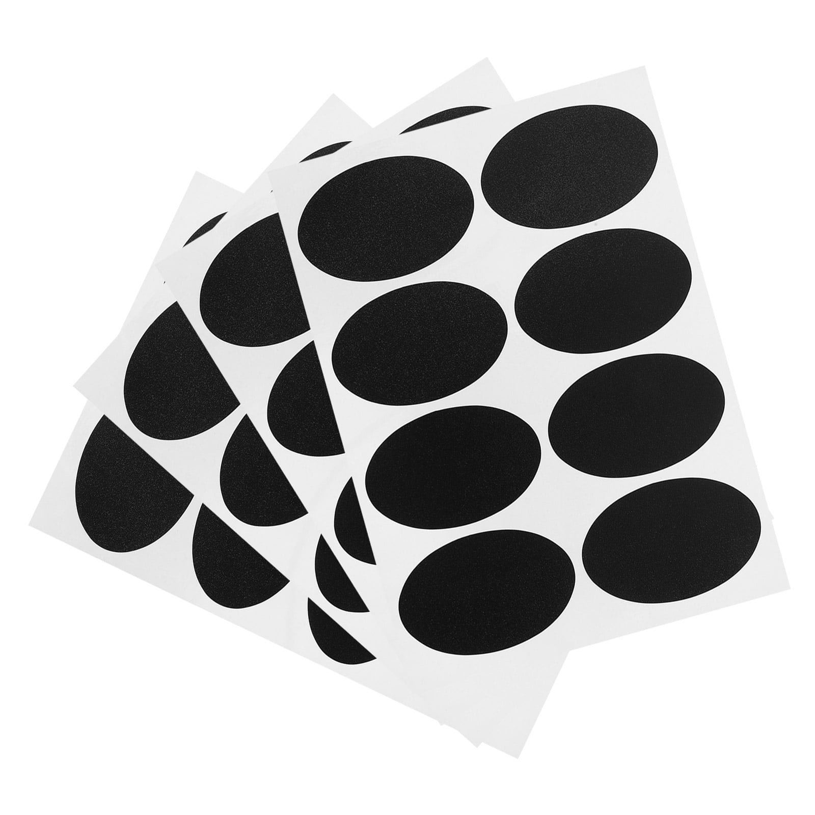 SOPOTUTU 32Pack of Adhesive Labels Sticky Classification Labels Black ...