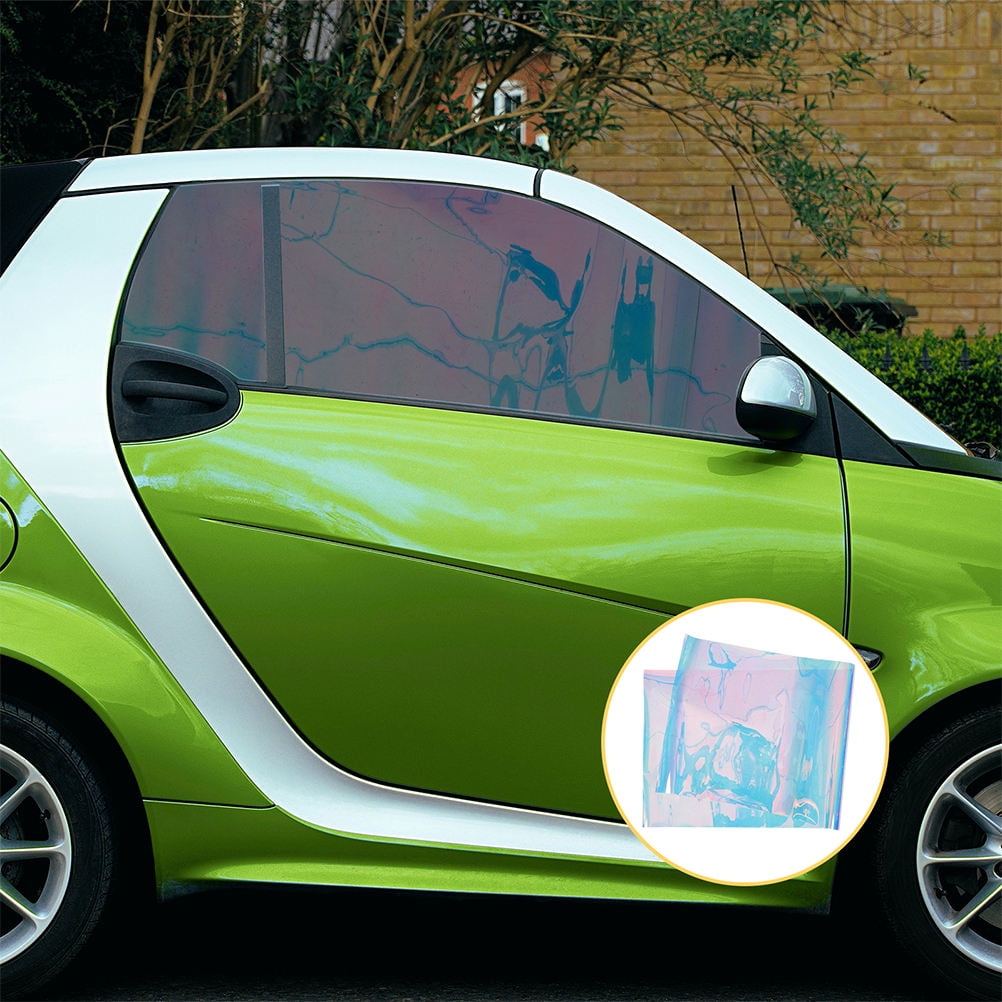 SOPOTUTU 3Pack Blue Gradient Mirrored Window Film 100x30cm for UV ...