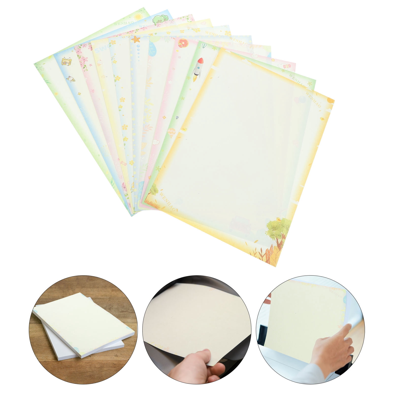 SOPOTUTU Coloured Paper Sheets Assorted Color 50 Sheets for Home Office ...